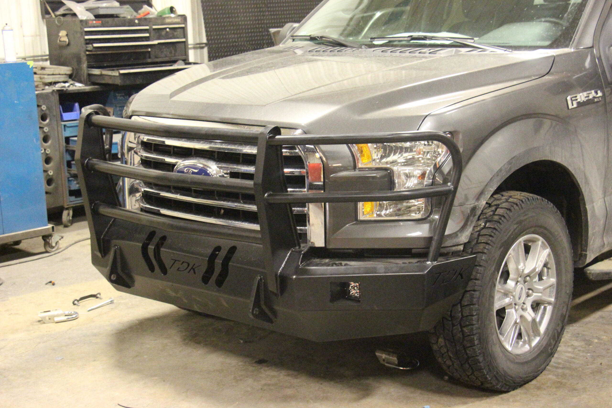 2015-2017 Ford F-150 Bumper with Grille Guard - Throttle Down Kustoms