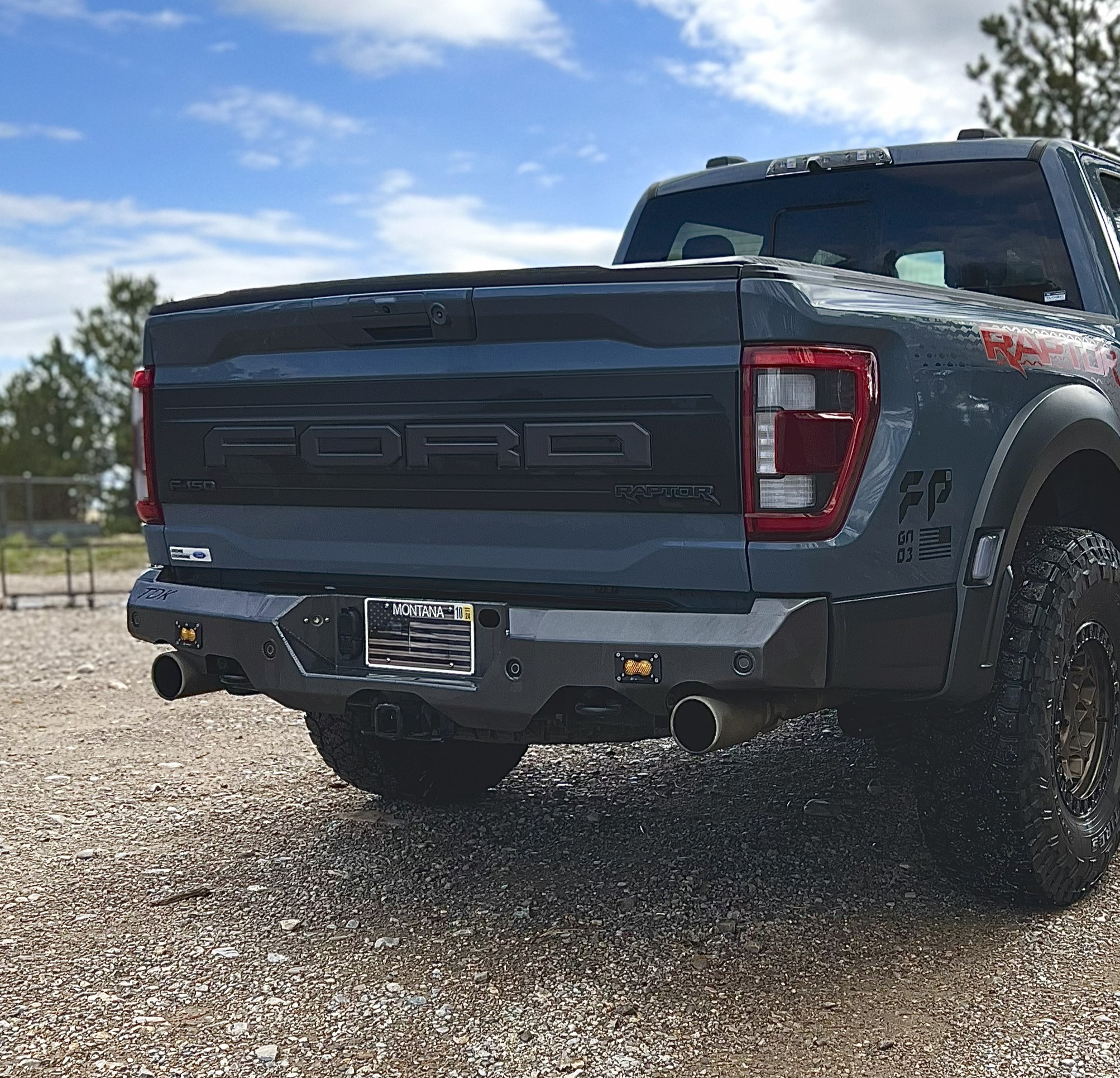 2021-2024 Ford F-150 Raptor Rear Bumper - Throttle Down Kustoms